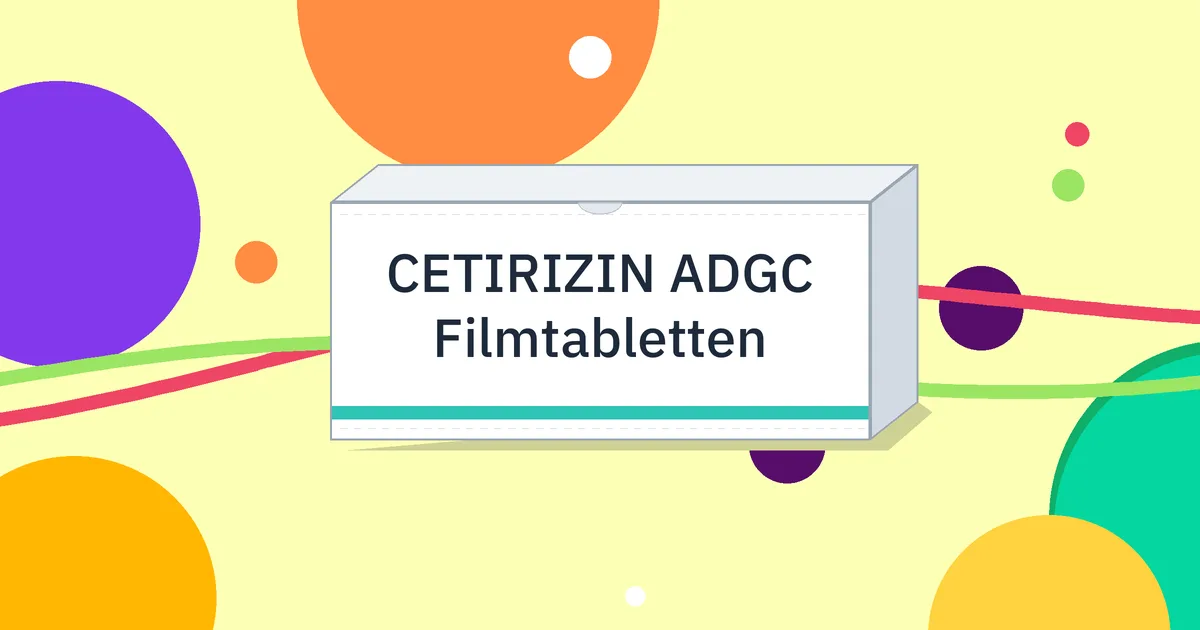 Symbolbild: Packung mit der Aufschrift CETIRIZIN ADGC Filmtabletten (PZN 02662745) – Verfügbarkeit und Bezug in Apotheken in Frankfurt am Main