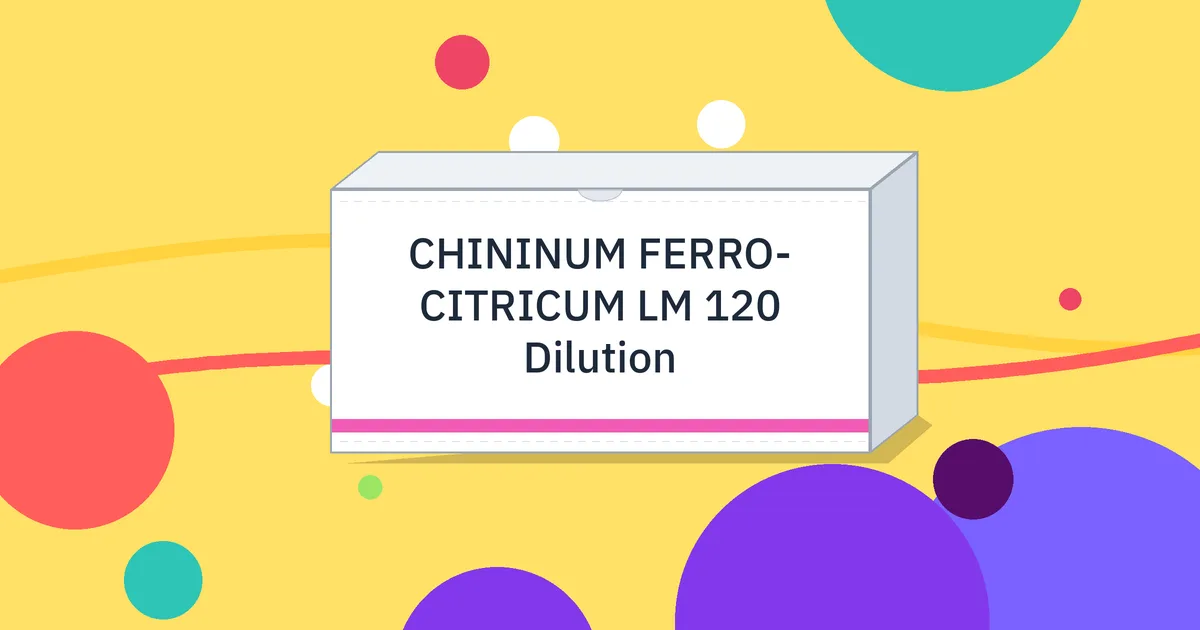 Symbolbild: Packung mit der Aufschrift CHININUM FERRO-CITRICUM LM 120 Dilution (PZN 13442567) – Verfügbarkeit und Bezug in Apotheken in Frankfurt am Main