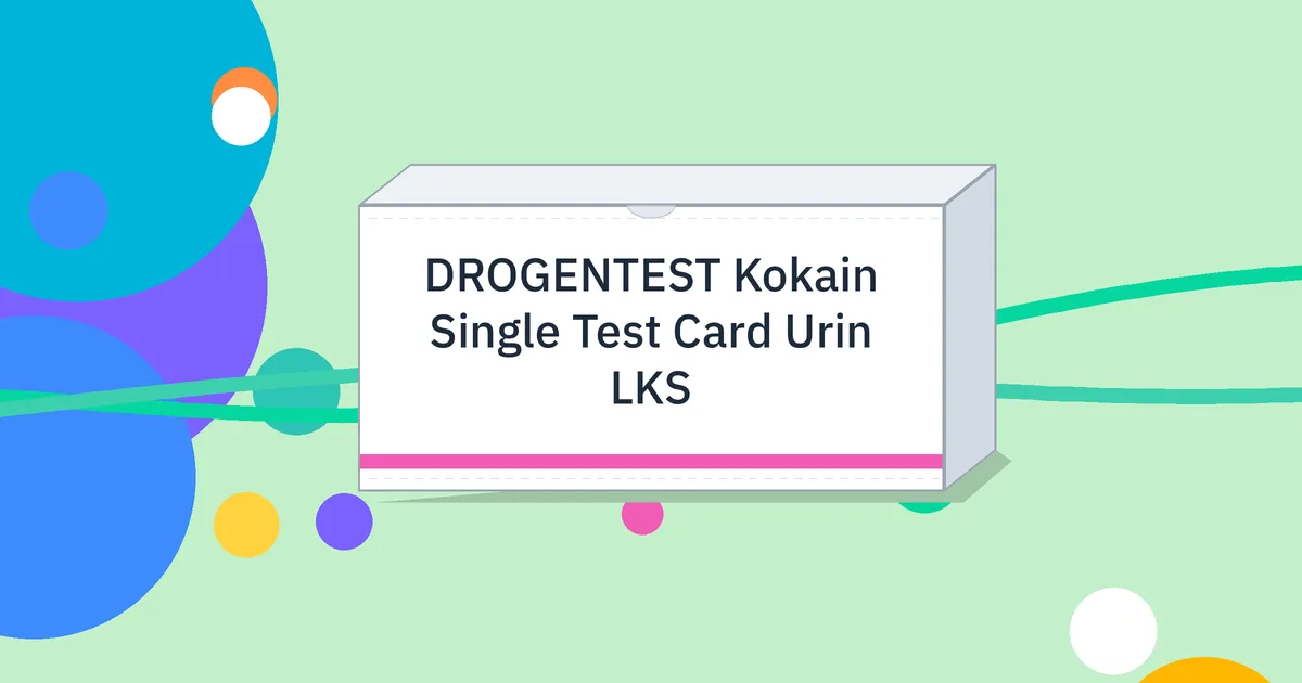 Symbolbild: Packung mit der Aufschrift DROGENTEST Kokain Single Test Card Urin LKS (PZN 03684708) – Verfügbarkeit und Bezug in Apotheken in Frankfurt am Main