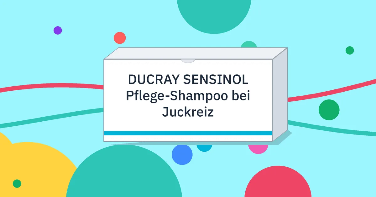 Symbolbild: Packung mit der Aufschrift DUCRAY SENSINOL Pflege-Shampoo bei Juckreiz (PZN 18844201) – Verfügbarkeit und Bezug in Apotheken in Frankfurt am Main