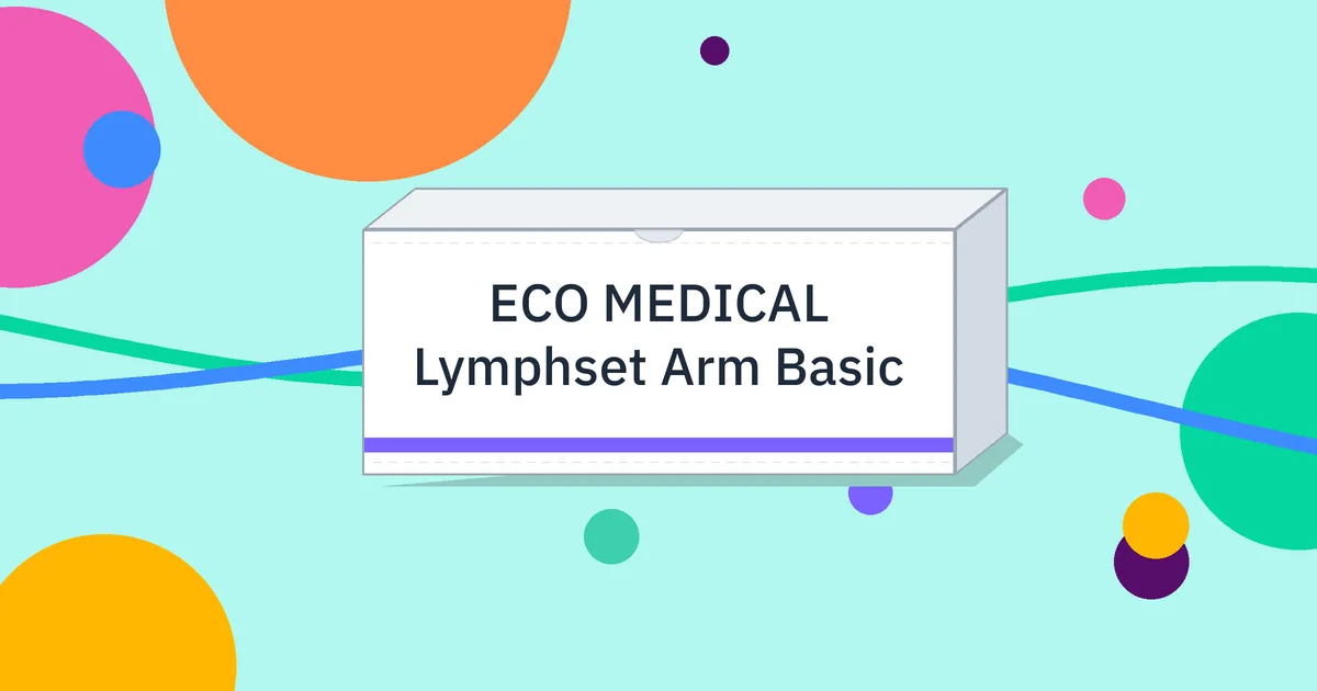 Symbolbild: Packung mit der Aufschrift ECO MEDICAL Lymphset Arm Basic (PZN 08644872) – Verfügbarkeit und Bezug in Apotheken in Frankfurt am Main