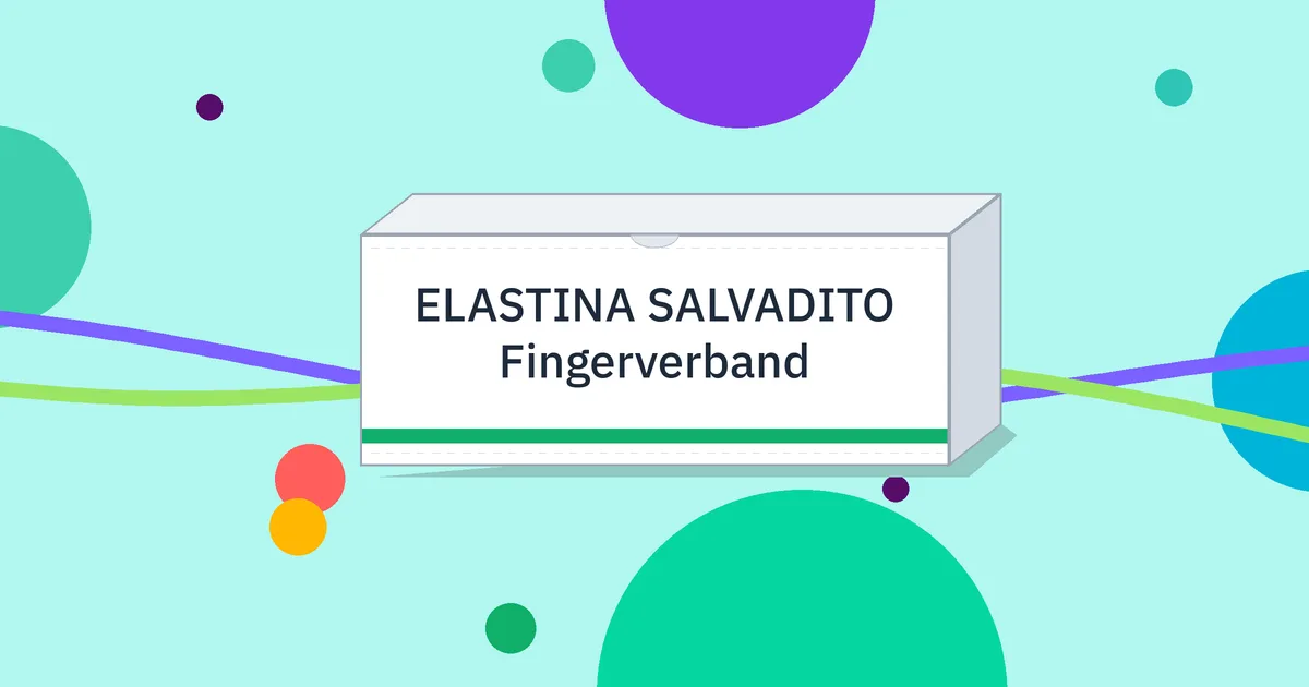 Symbolbild: Packung mit der Aufschrift ELASTINA SALVADITO Fingerverband (PZN 15374999) – Verfügbarkeit und Bezug in Apotheken in Frankfurt am Main