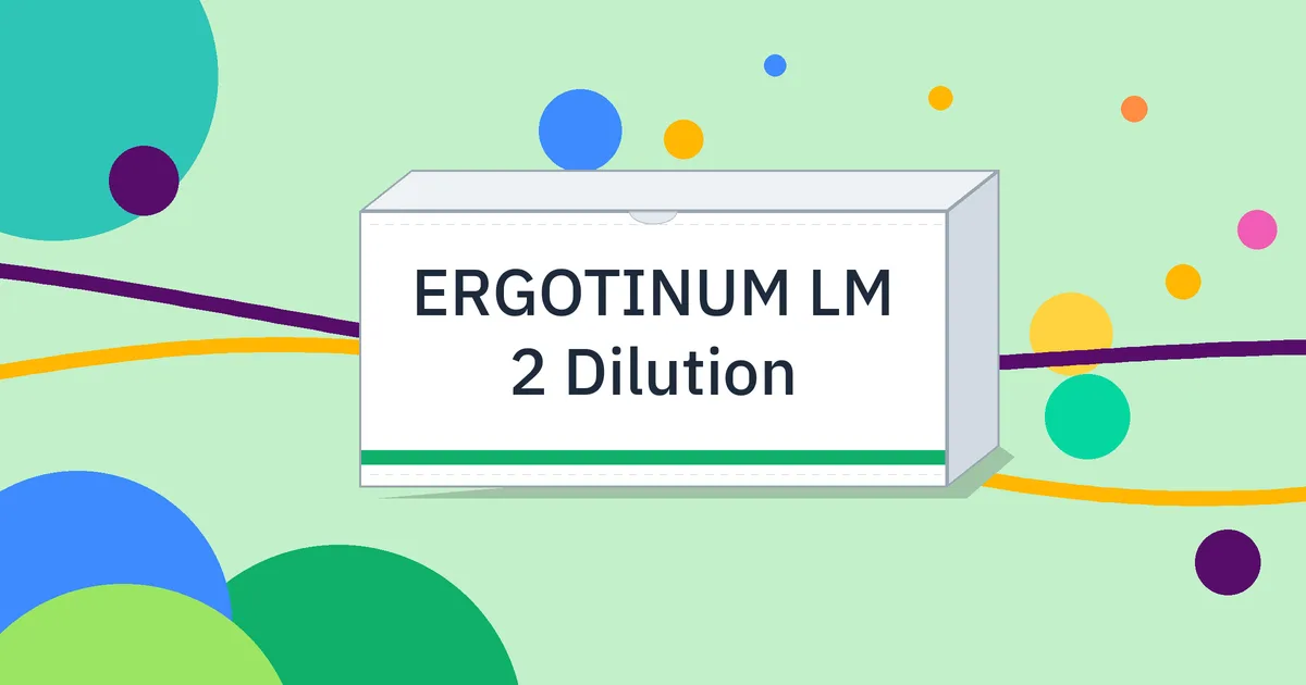 Symbolbild: Packung mit der Aufschrift ERGOTINUM LM 2 Dilution (PZN 13477092) – Verfügbarkeit und Bezug in Apotheken in Frankfurt am Main