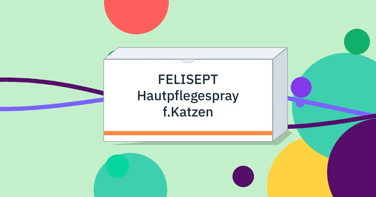 Symbolbild: Packung mit der Aufschrift FELISEPT Hautpflegespray f.Katzen (PZN 18111622) – Verfügbarkeit und Bezug in Apotheken in Frankfurt am Main