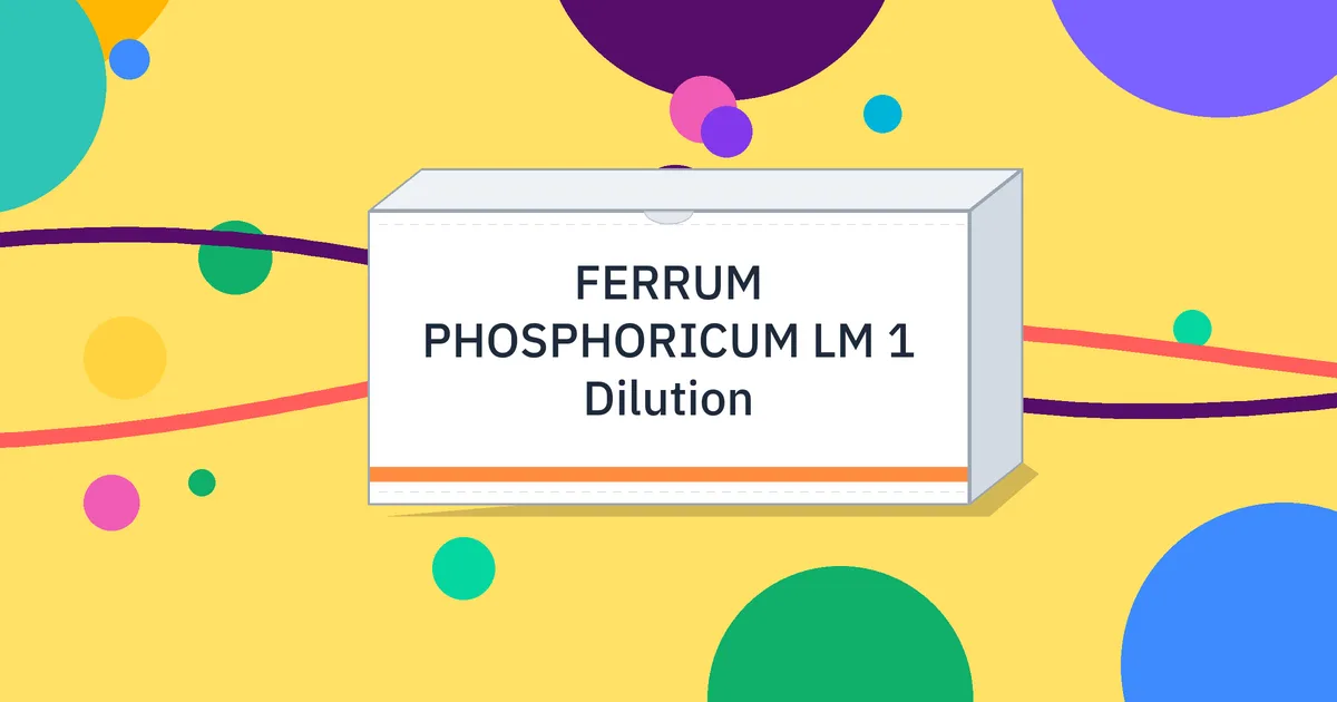 Symbolbild: Packung mit der Aufschrift FERRUM PHOSPHORICUM LM 1 Dilution (PZN 12851996) – Verfügbarkeit und Bezug in Apotheken in Frankfurt am Main