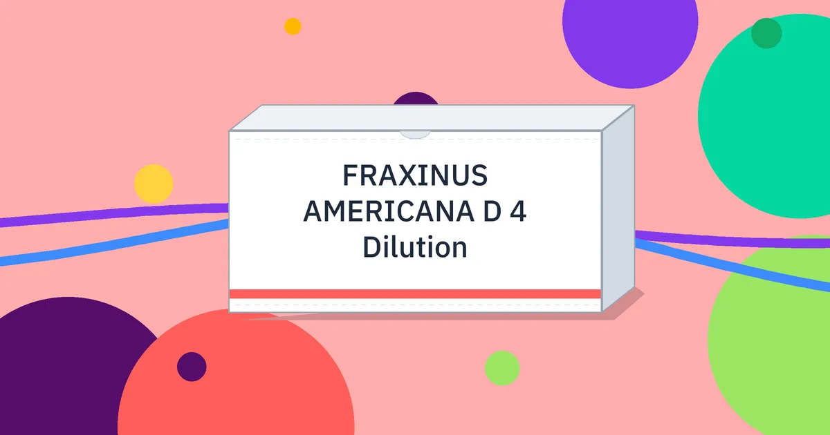 Symbolbild: Packung mit der Aufschrift FRAXINUS AMERICANA D 4 Dilution (PZN 02614019) – Verfügbarkeit und Bezug in Apotheken in Frankfurt am Main