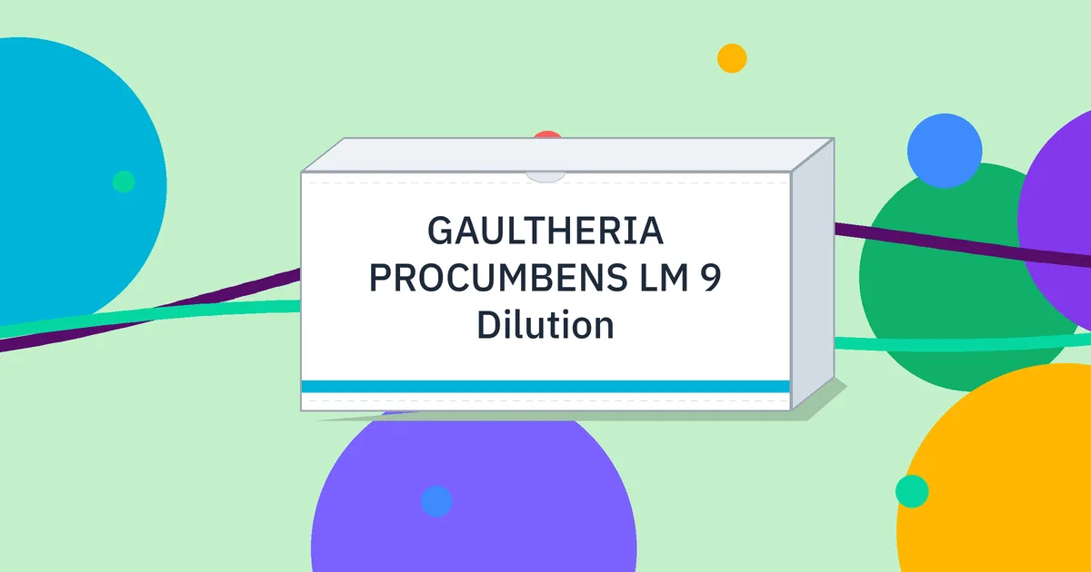 Symbolbild: Packung mit der Aufschrift GAULTHERIA PROCUMBENS LM 9 Dilution (PZN 13498935) – Verfügbarkeit und Bezug in Apotheken in Frankfurt am Main