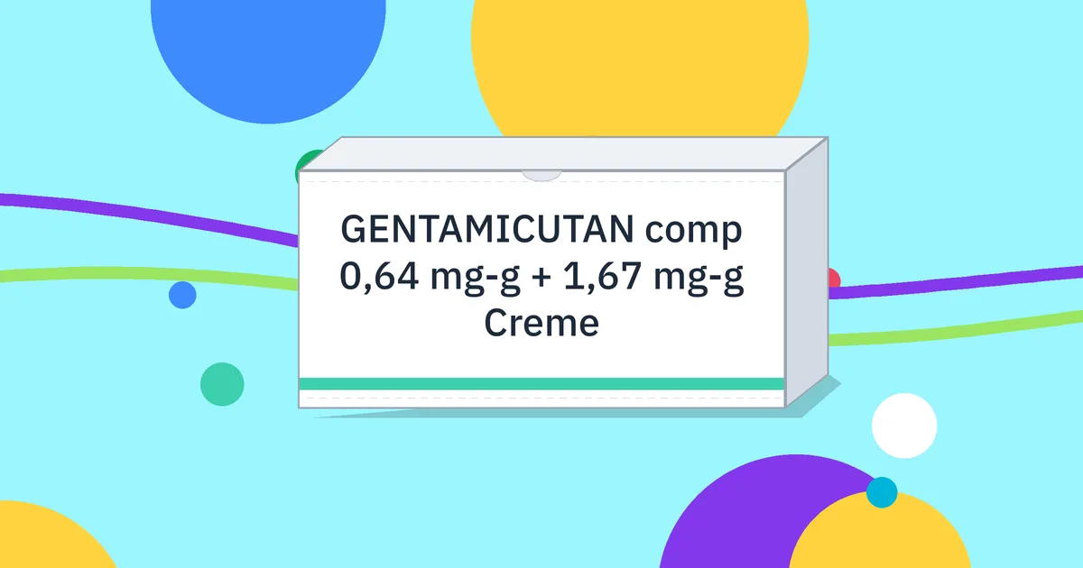Symbolbild: Packung mit der Aufschrift GENTAMICUTAN comp 0,64 mg-g + 1,67 mg-g Creme (PZN 17445338) – Verfügbarkeit und Bezug in Apotheken in Frankfurt am Main