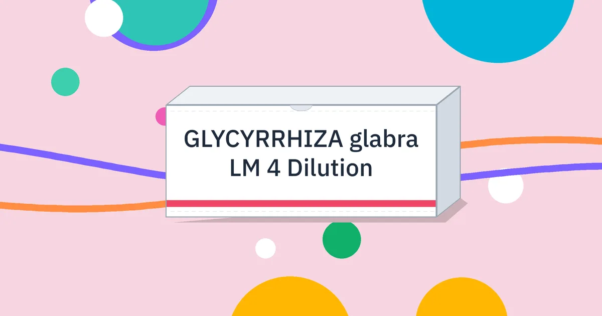 Symbolbild: Packung mit der Aufschrift GLYCYRRHIZA glabra LM 4 Dilution (PZN 12880727) – Verfügbarkeit und Bezug in Apotheken in Frankfurt am Main