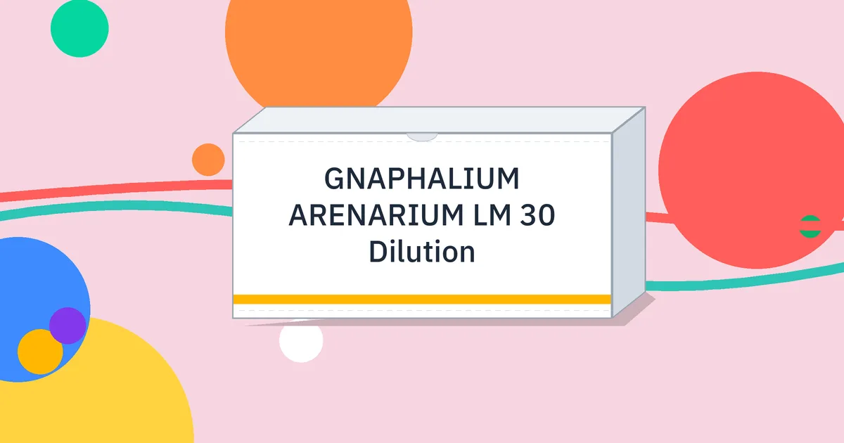 Symbolbild: Packung mit der Aufschrift GNAPHALIUM ARENARIUM LM 30 Dilution (PZN 13544888) – Verfügbarkeit und Bezug in Apotheken in Frankfurt am Main