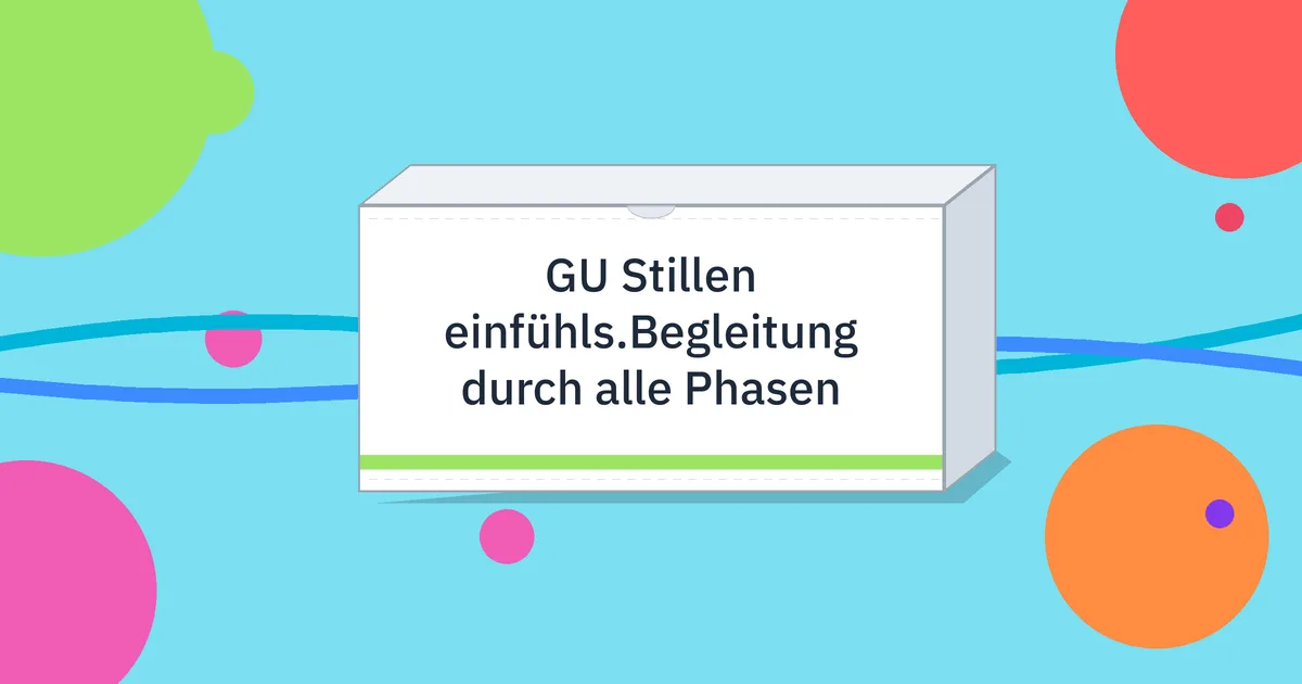 Symbolbild: Packung mit der Aufschrift GU Stillen einfühls.Begleitung durch alle Phasen (PZN 10755260) – Verfügbarkeit und Bezug in Apotheken in Frankfurt am Main
