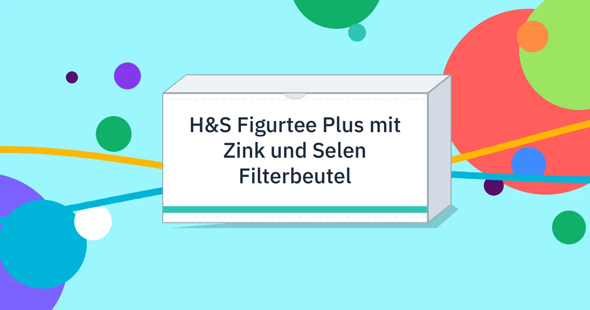 Symbolbild: Packung mit der Aufschrift H&S Figurtee Plus mit Zink und Selen Filterbeutel (PZN 17926581) – Verfügbarkeit und Bezug in Apotheken in Frankfurt am Main