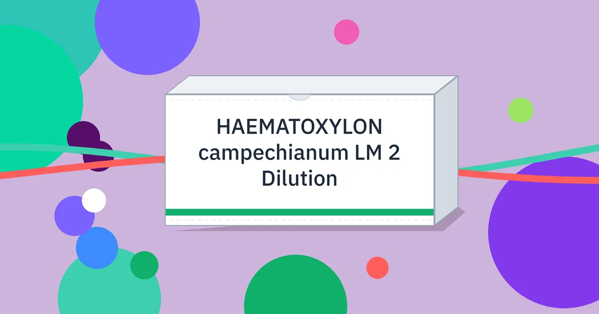 Symbolbild: Packung mit der Aufschrift HAEMATOXYLON campechianum LM 2 Dilution (PZN 13549199) – Verfügbarkeit und Bezug in Apotheken in Frankfurt am Main