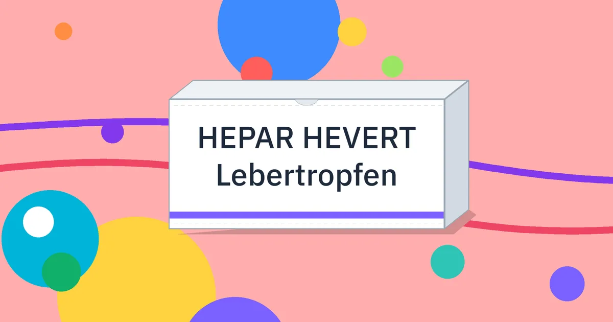 Symbolbild: Packung mit der Aufschrift HEPAR HEVERT Lebertropfen (PZN 04982543) – Verfügbarkeit und Bezug in Apotheken in Frankfurt am Main