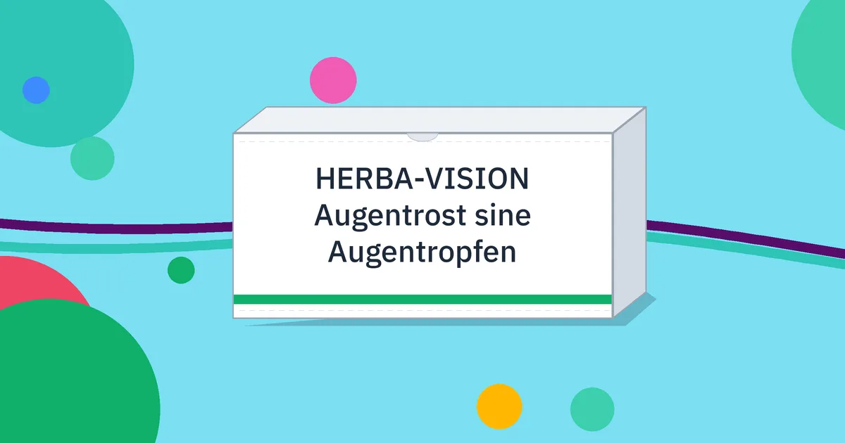 Symbolbild: Packung mit der Aufschrift HERBA-VISION Augentrost sine Augentropfen (PZN 07666280) – Verfügbarkeit und Bezug in Apotheken in Frankfurt am Main