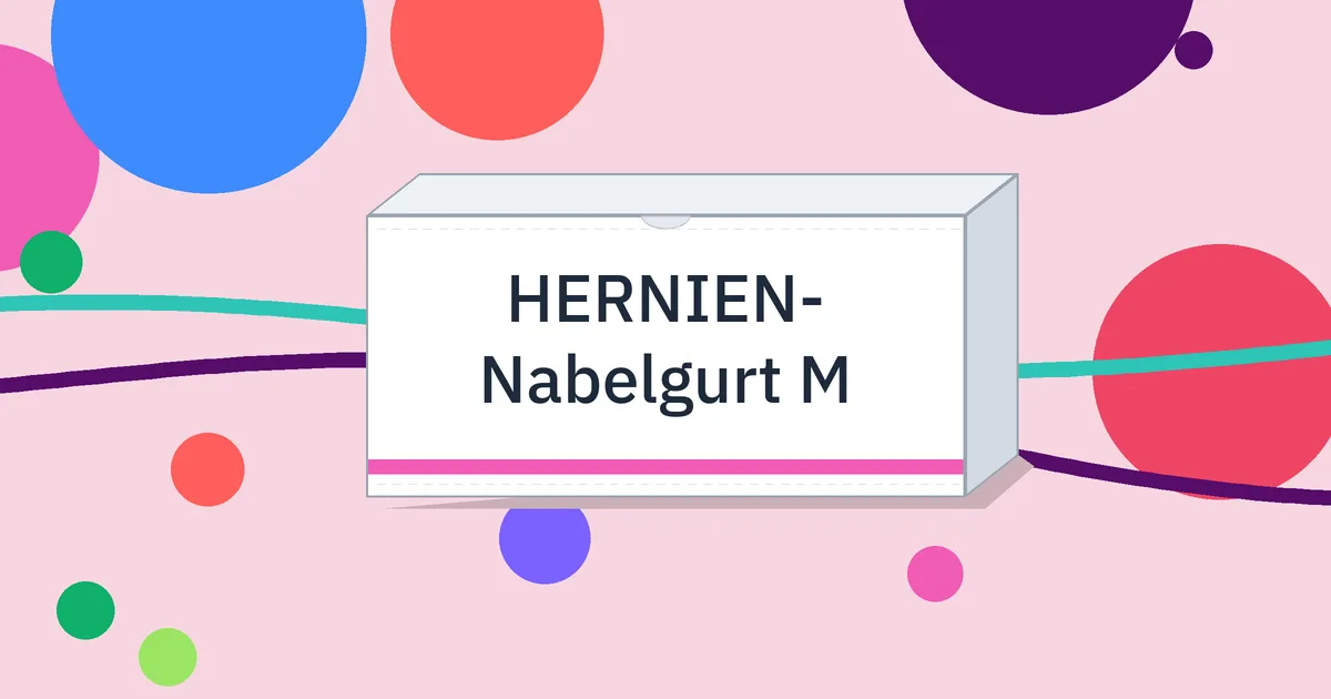 Symbolbild: Packung mit der Aufschrift HERNIEN-Nabelgurt M (PZN 19072143) – Verfügbarkeit und Bezug in Apotheken in Frankfurt am Main