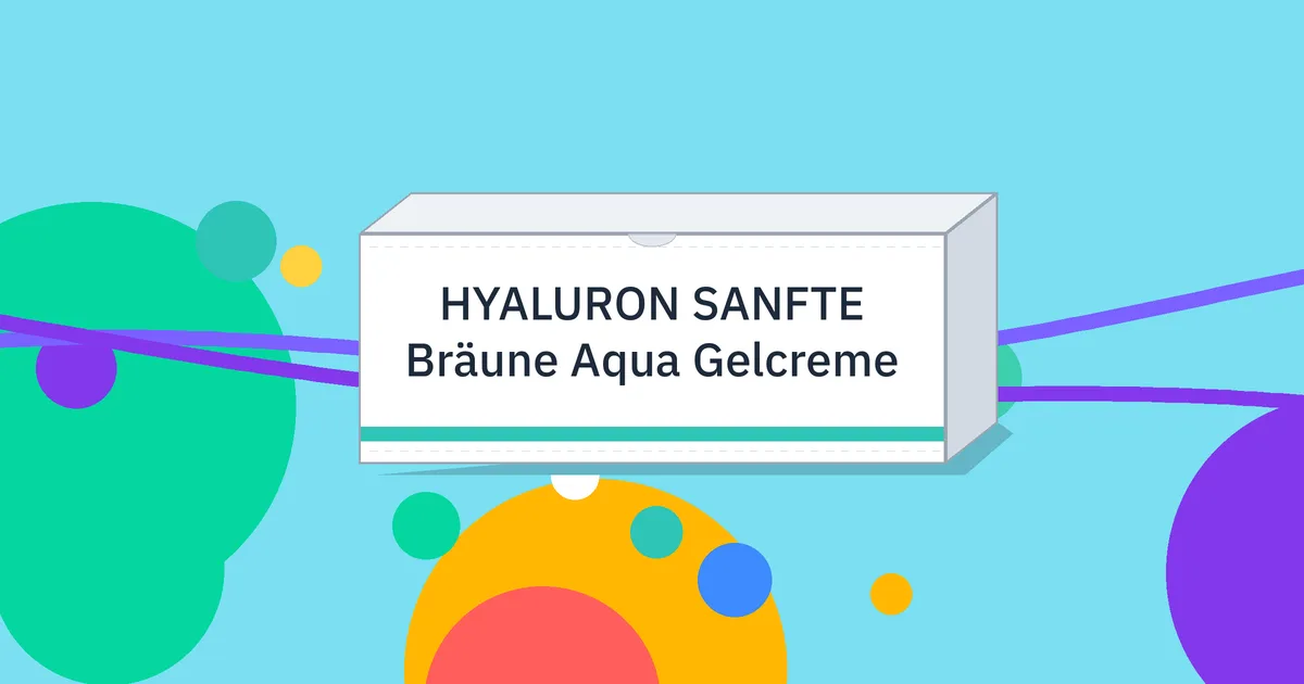 Symbolbild: Packung mit der Aufschrift HYALURON SANFTE Bräune Aqua Gelcreme (PZN 20091341) – Verfügbarkeit und Bezug in Apotheken in Frankfurt am Main