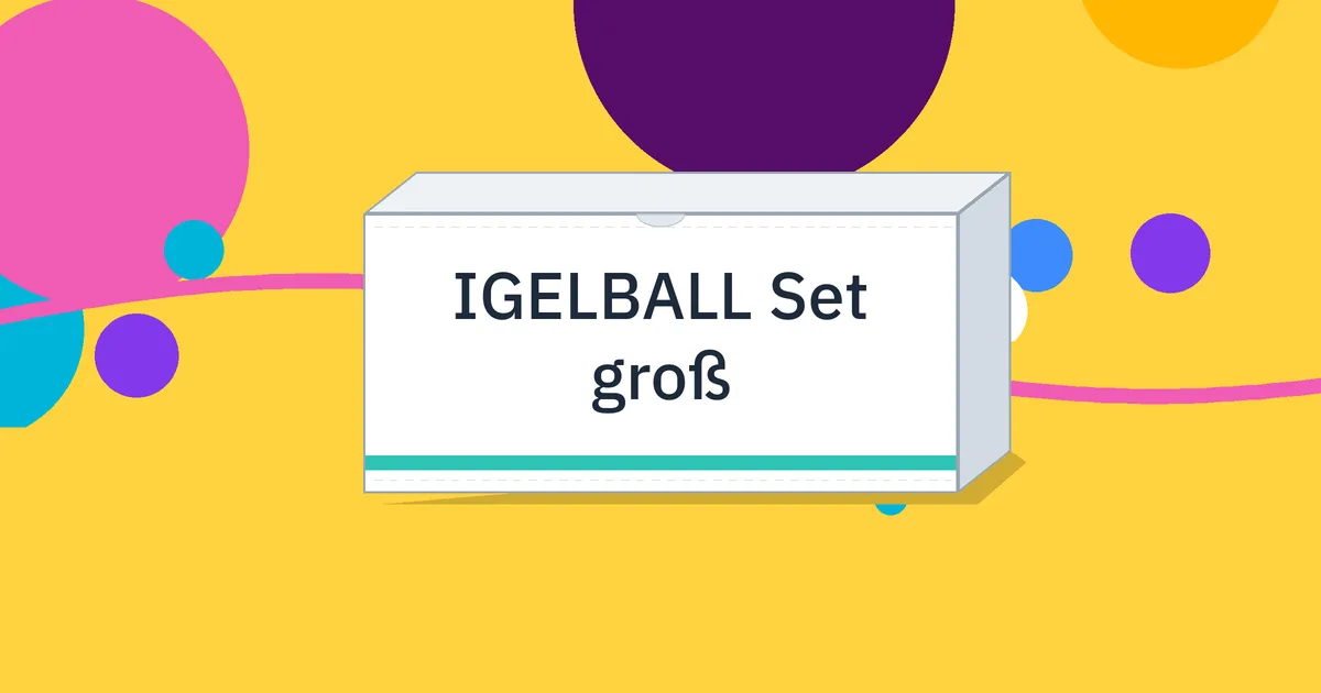 Symbolbild: Packung mit der Aufschrift IGELBALL Set groß (PZN 10998689) – Verfügbarkeit und Bezug in Apotheken in Frankfurt am Main