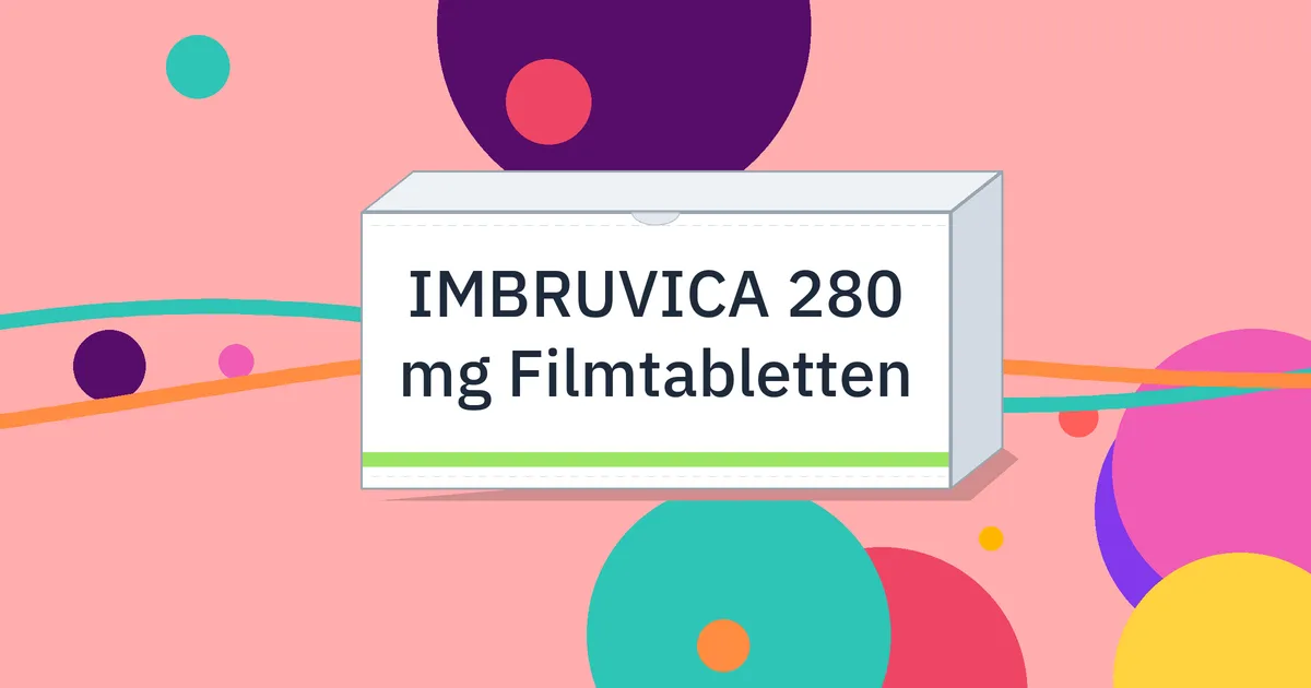 Symbolbild: Packung mit der Aufschrift IMBRUVICA 280 mg Filmtabletten (PZN 18352751) – Verfügbarkeit und Bezug in Apotheken in Frankfurt am Main