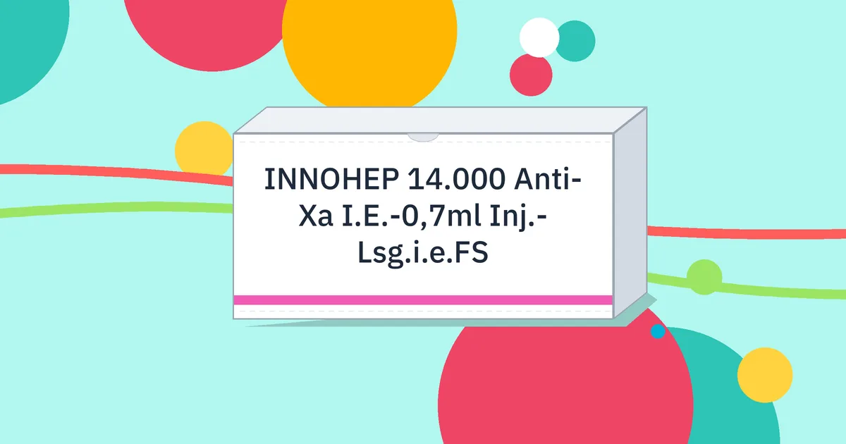 Symbolbild: Packung mit der Aufschrift INNOHEP 14.000 Anti-Xa I.E.-0,7ml Inj.-Lsg.i.e.FS (PZN 19281929) – Verfügbarkeit und Bezug in Apotheken in Frankfurt am Main