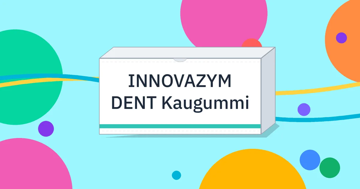 Symbolbild: Packung mit der Aufschrift INNOVAZYM DENT Kaugummi (PZN 17592298) – Verfügbarkeit und Bezug in Apotheken in Frankfurt am Main