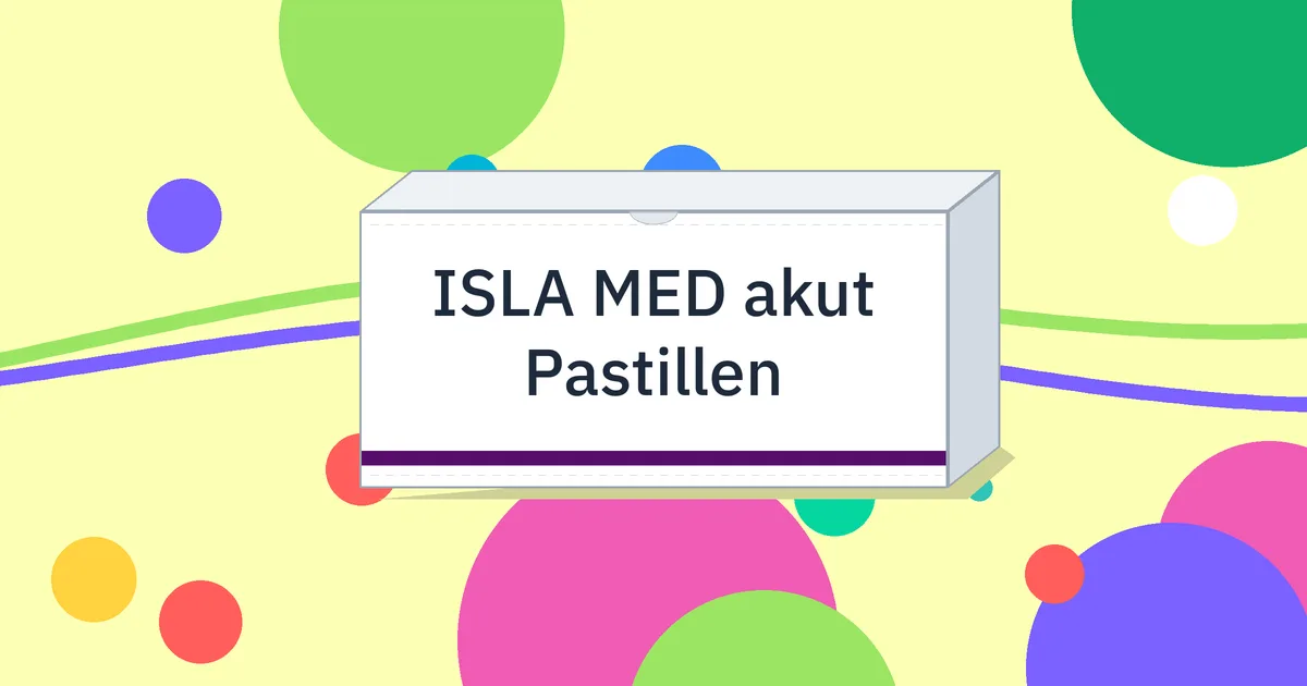 Symbolbild: Packung mit der Aufschrift ISLA MED akut Pastillen (PZN 14168938) – Verfügbarkeit und Bezug in Apotheken in Frankfurt am Main