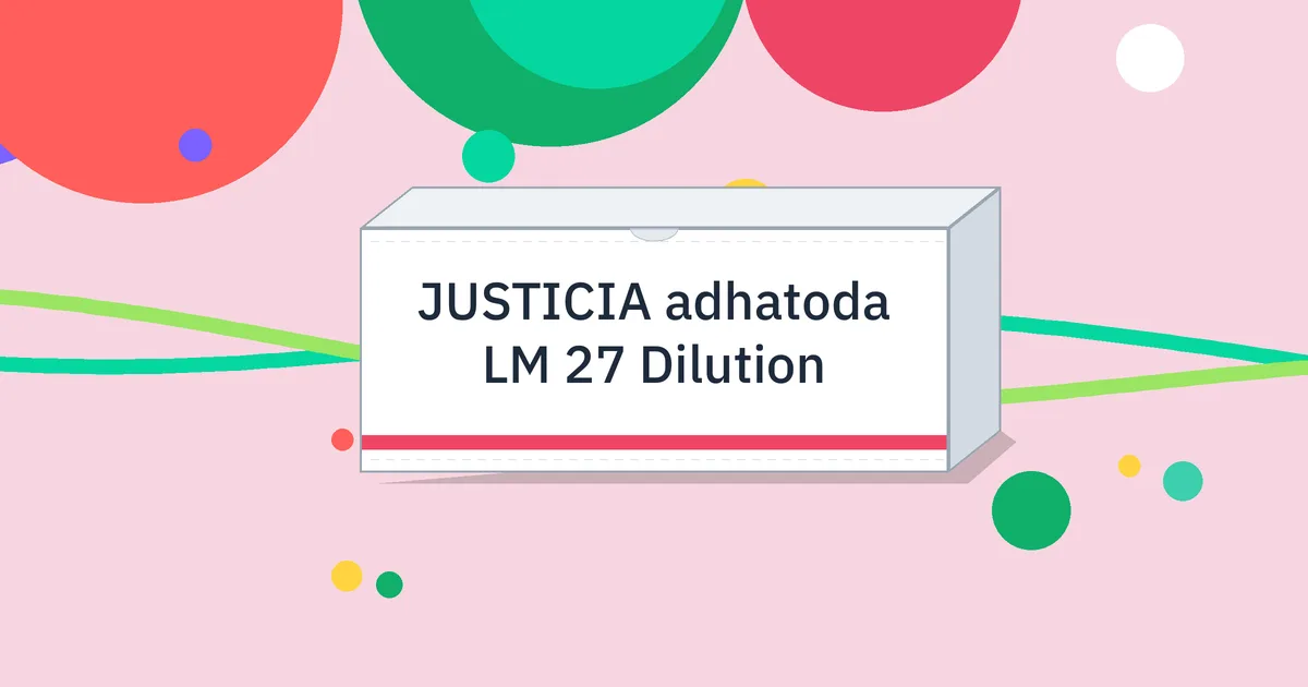 Symbolbild: Packung mit der Aufschrift JUSTICIA adhatoda LM 27 Dilution (PZN 13565761) – Verfügbarkeit und Bezug in Apotheken in Frankfurt am Main