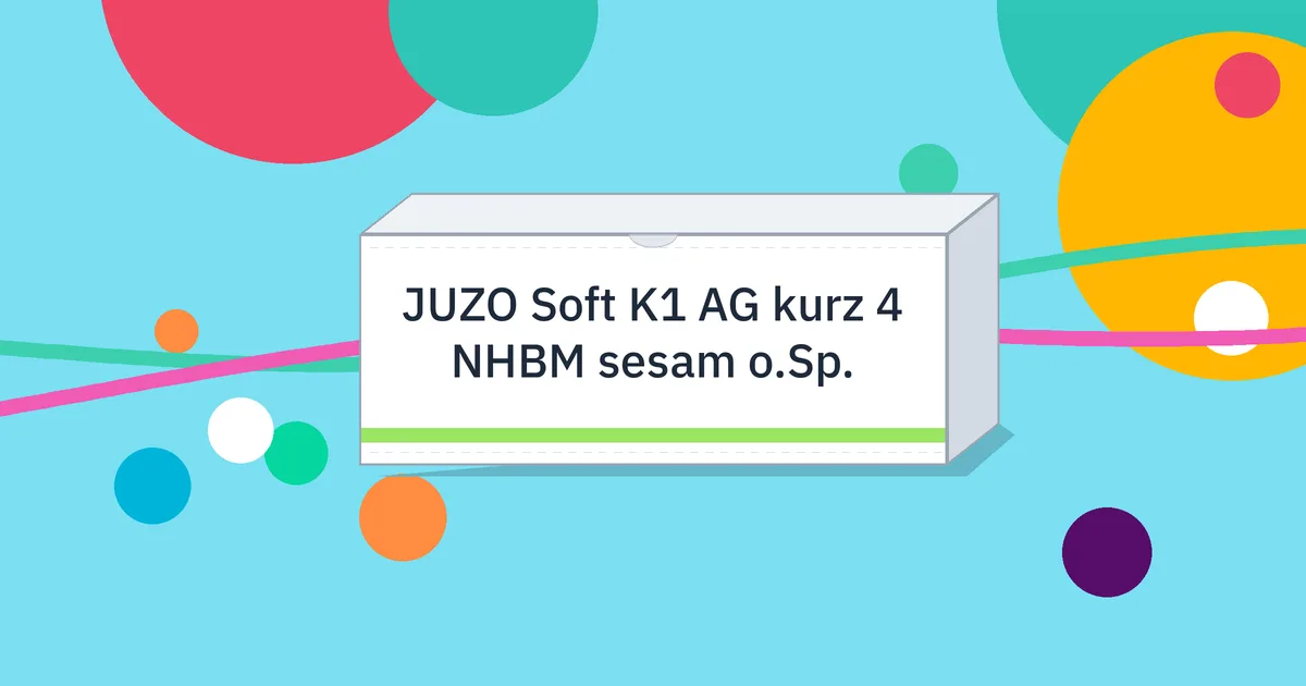 Symbolbild: Packung mit der Aufschrift JUZO Soft K1 AG kurz 4 NHBM sesam o.Sp. (PZN 14995297) – Verfügbarkeit und Bezug in Apotheken in Frankfurt am Main