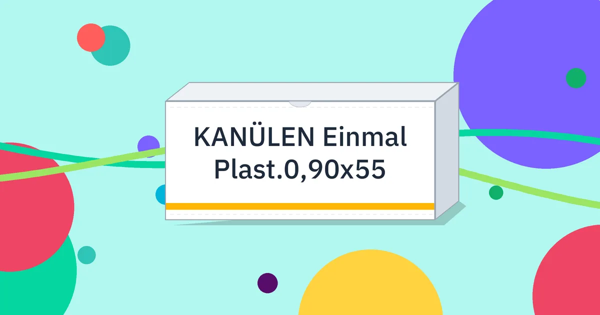 Symbolbild: Packung mit der Aufschrift KANÜLEN Einmal Plast.0,90x55 (PZN 01964094) – Verfügbarkeit und Bezug in Apotheken in Frankfurt am Main