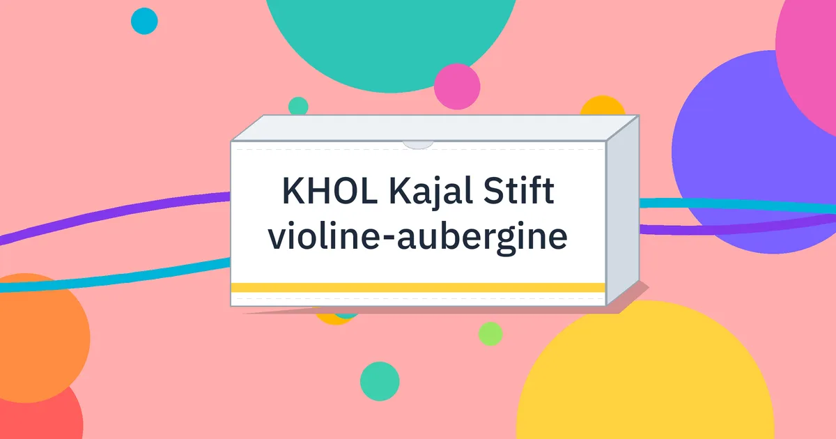 Symbolbild: Packung mit der Aufschrift KHOL Kajal Stift violine-aubergine (PZN 20687430) – Verfügbarkeit und Bezug in Apotheken in Frankfurt am Main