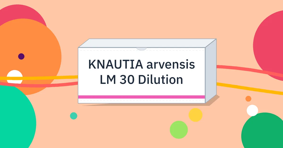 Symbolbild: Packung mit der Aufschrift KNAUTIA arvensis LM 30 Dilution (PZN 13519206) – Verfügbarkeit und Bezug in Apotheken in Frankfurt am Main