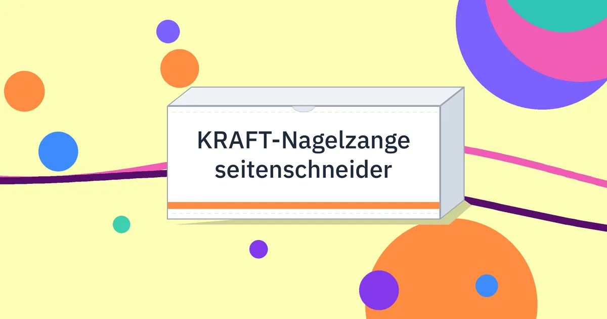 Symbolbild: Packung mit der Aufschrift KRAFT-Nagelzange seitenschneider (PZN 15632102) – Verfügbarkeit und Bezug in Apotheken in Frankfurt am Main