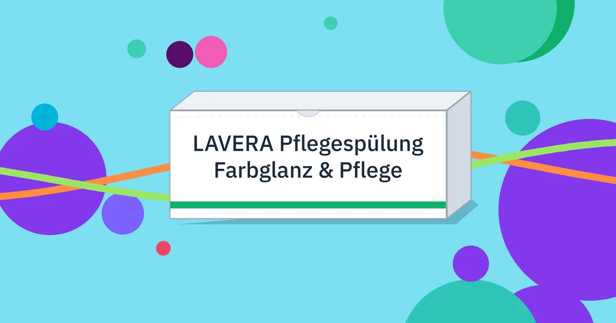 Symbolbild: Packung mit der Aufschrift LAVERA Pflegespülung Farbglanz & Pflege (PZN 18163174) – Verfügbarkeit und Bezug in Apotheken in Frankfurt am Main