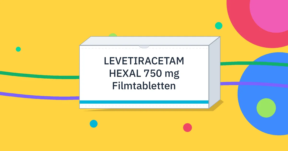 Symbolbild: Packung mit der Aufschrift LEVETIRACETAM HEXAL 750 mg Filmtabletten (PZN 09123253) – Verfügbarkeit und Bezug in Apotheken in Frankfurt am Main