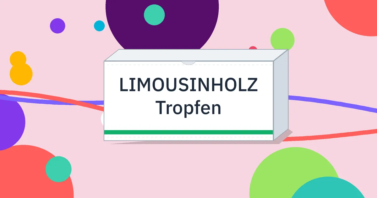 Symbolbild: Packung mit der Aufschrift LIMOUSINHOLZ Tropfen (PZN 18781096) – Verfügbarkeit und Bezug in Apotheken in Frankfurt am Main