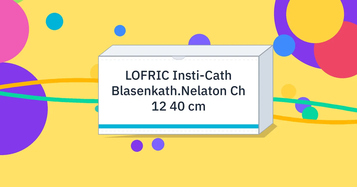 Symbolbild: Packung mit der Aufschrift LOFRIC Insti-Cath Blasenkath.Nelaton Ch 12 40 cm (PZN 16671587) – Verfügbarkeit und Bezug in Apotheken in Frankfurt am Main