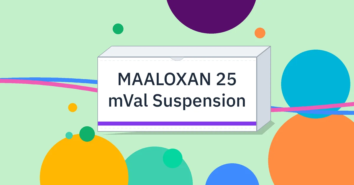 Symbolbild: Packung mit der Aufschrift MAALOXAN 25 mVal Suspension (PZN 01427373) – Verfügbarkeit und Bezug in Apotheken in Frankfurt am Main