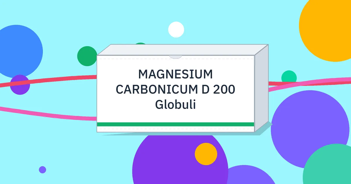Symbolbild: Packung mit der Aufschrift MAGNESIUM CARBONICUM D 200 Globuli (PZN 15305159) – Verfügbarkeit und Bezug in Apotheken in Frankfurt am Main