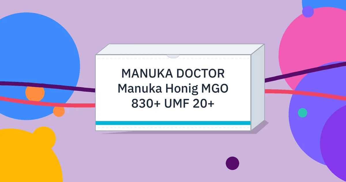 Symbolbild: Packung mit der Aufschrift MANUKA DOCTOR Manuka Honig MGO 830+ UMF 20+ (PZN 19346310) – Verfügbarkeit und Bezug in Apotheken in Frankfurt am Main