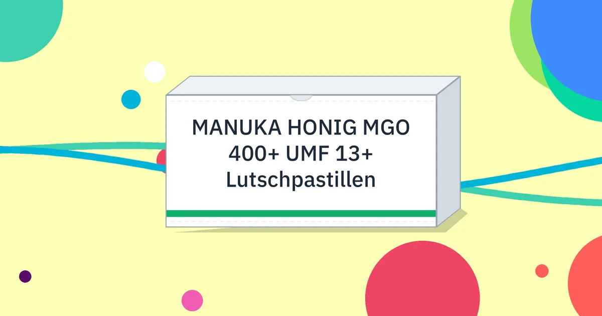Symbolbild: Packung mit der Aufschrift MANUKA HONIG MGO 400+ UMF 13+ Lutschpastillen (PZN 19646868) – Verfügbarkeit und Bezug in Apotheken in Frankfurt am Main