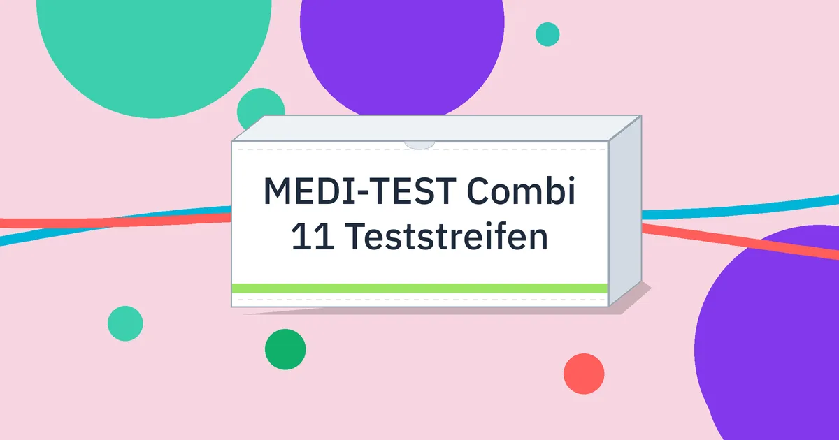 Symbolbild: Packung mit der Aufschrift MEDI-TEST Combi 11 Teststreifen (PZN 00749270) – Verfügbarkeit und Bezug in Apotheken in Frankfurt am Main