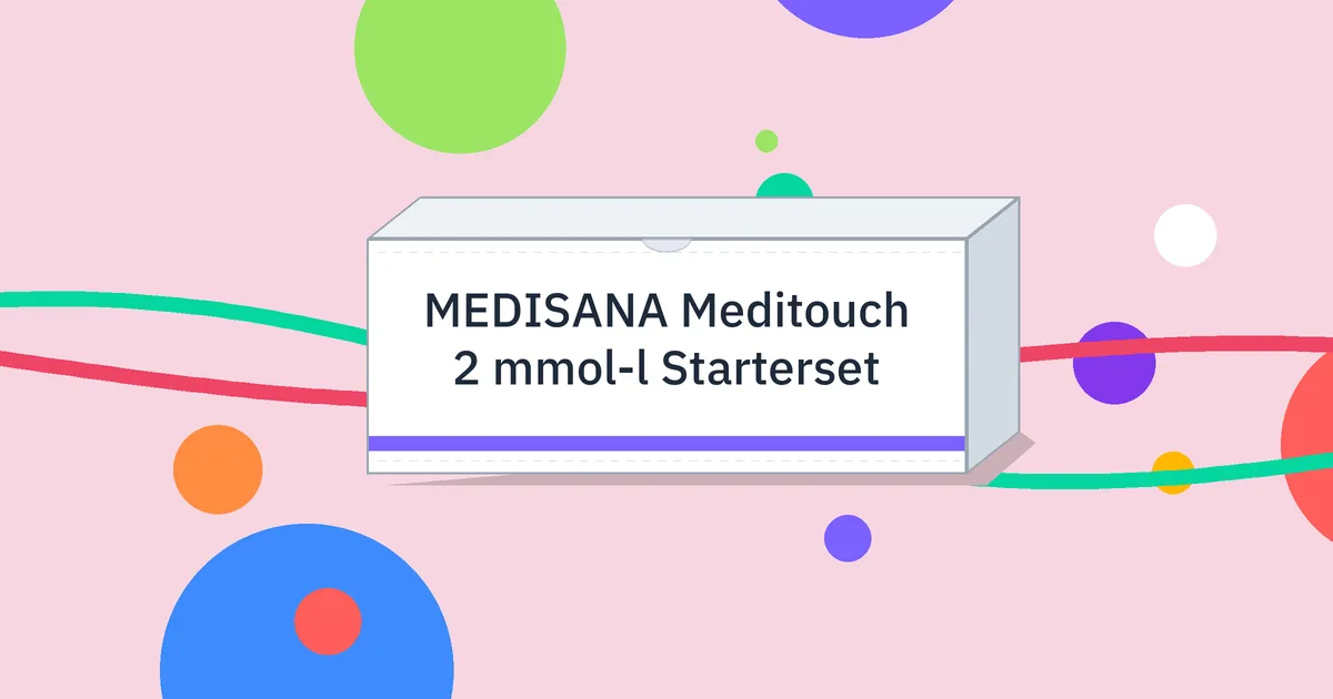 Symbolbild: Packung mit der Aufschrift MEDISANA Meditouch 2 mmol-l Starterset (PZN 00259206) – Verfügbarkeit und Bezug in Apotheken in Frankfurt am Main