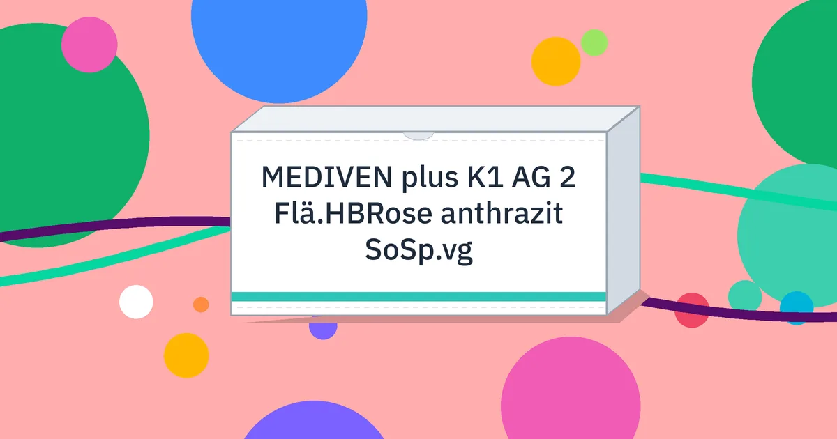 Symbolbild: Packung mit der Aufschrift MEDIVEN plus K1 AG 2 Flä.HBRose anthrazit SoSp.vg (PZN 15911598) – Verfügbarkeit und Bezug in Apotheken in Frankfurt am Main