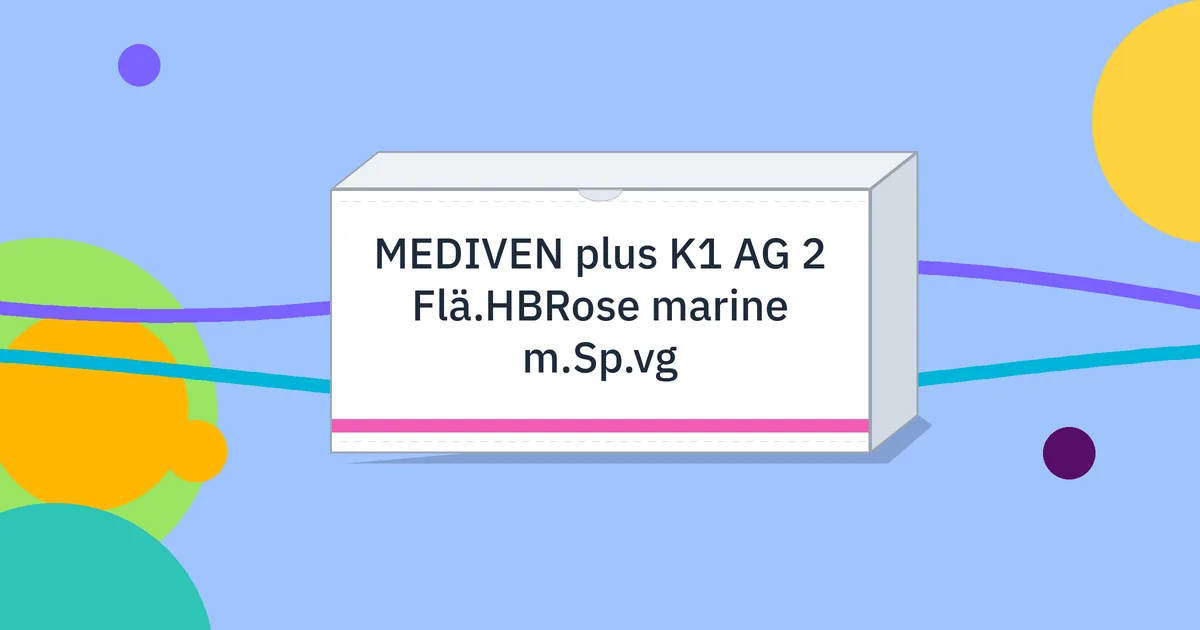 Symbolbild: Packung mit der Aufschrift MEDIVEN plus K1 AG 2 Flä.HBRose marine m.Sp.vg (PZN 15912936) – Verfügbarkeit und Bezug in Apotheken in Frankfurt am Main