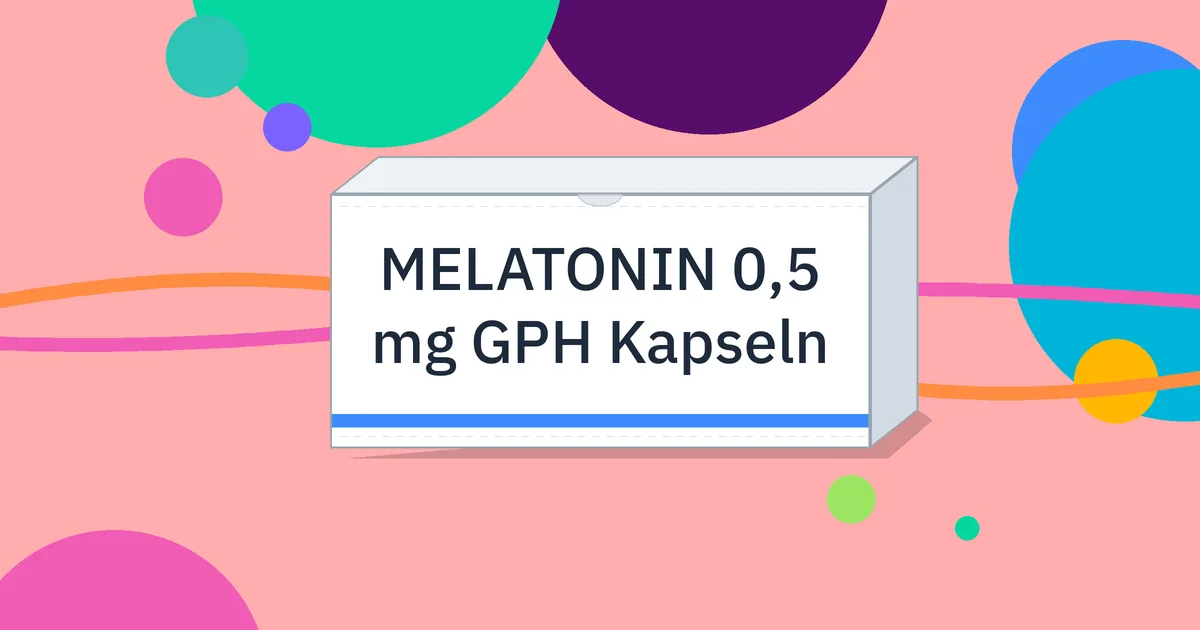 Symbolbild: Packung mit der Aufschrift MELATONIN 0,5 mg GPH Kapseln (PZN 11238963) – Verfügbarkeit und Bezug in Apotheken in Frankfurt am Main