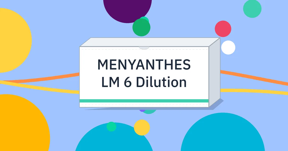 Symbolbild: Packung mit der Aufschrift MENYANTHES LM 6 Dilution (PZN 13605058) – Verfügbarkeit und Bezug in Apotheken in Frankfurt am Main