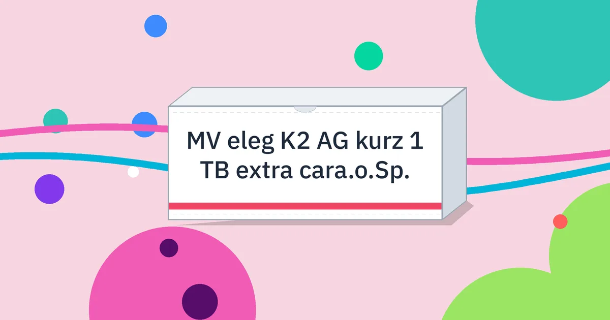 Symbolbild: Packung mit der Aufschrift MV eleg K2 AG kurz 1 TB extra cara.o.Sp. (PZN 09878738) – Verfügbarkeit und Bezug in Apotheken in Frankfurt am Main