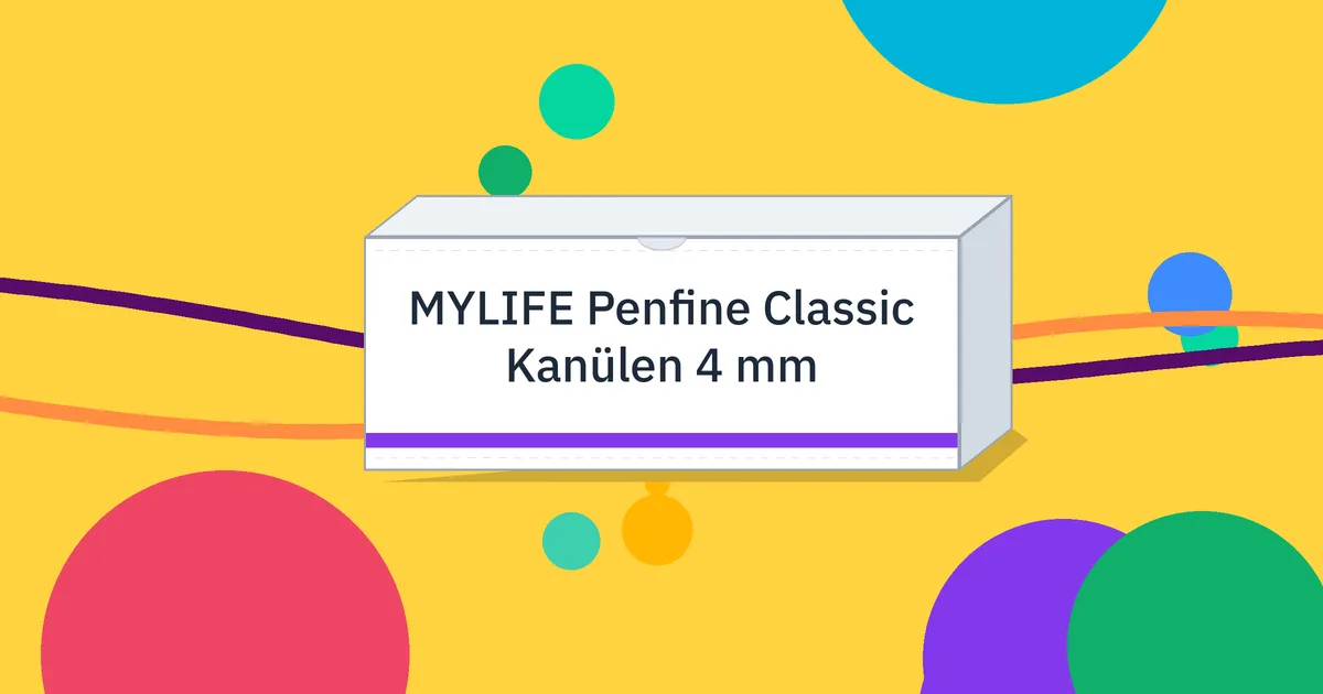 Symbolbild: Packung mit der Aufschrift MYLIFE Penfine Classic Kanülen 4 mm (PZN 15316186) – Verfügbarkeit und Bezug in Apotheken in Frankfurt am Main