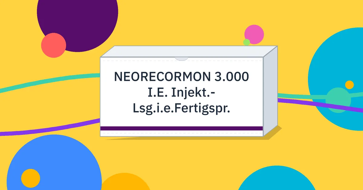 Symbolbild: Packung mit der Aufschrift NEORECORMON 3.000 I.E. Injekt.-Lsg.i.e.Fertigspr. (PZN 00214072) – Verfügbarkeit und Bezug in Apotheken in Frankfurt am Main