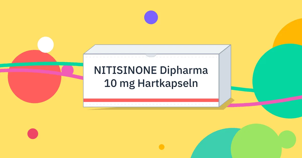 Symbolbild: Packung mit der Aufschrift NITISINONE Dipharma 10 mg Hartkapseln (PZN 14399431) – Verfügbarkeit und Bezug in Apotheken in Frankfurt am Main